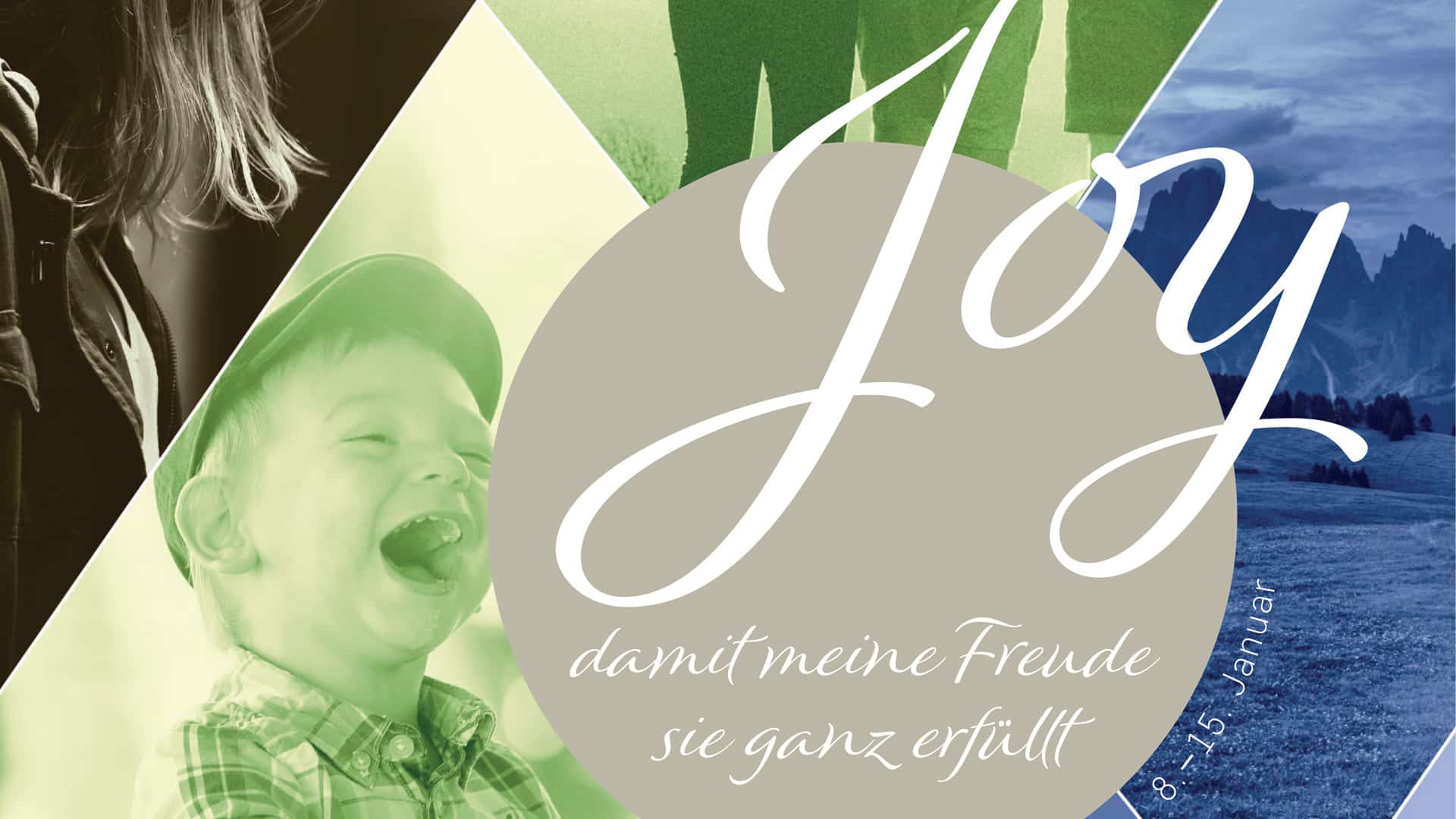 Beten unter dem Thema Freude